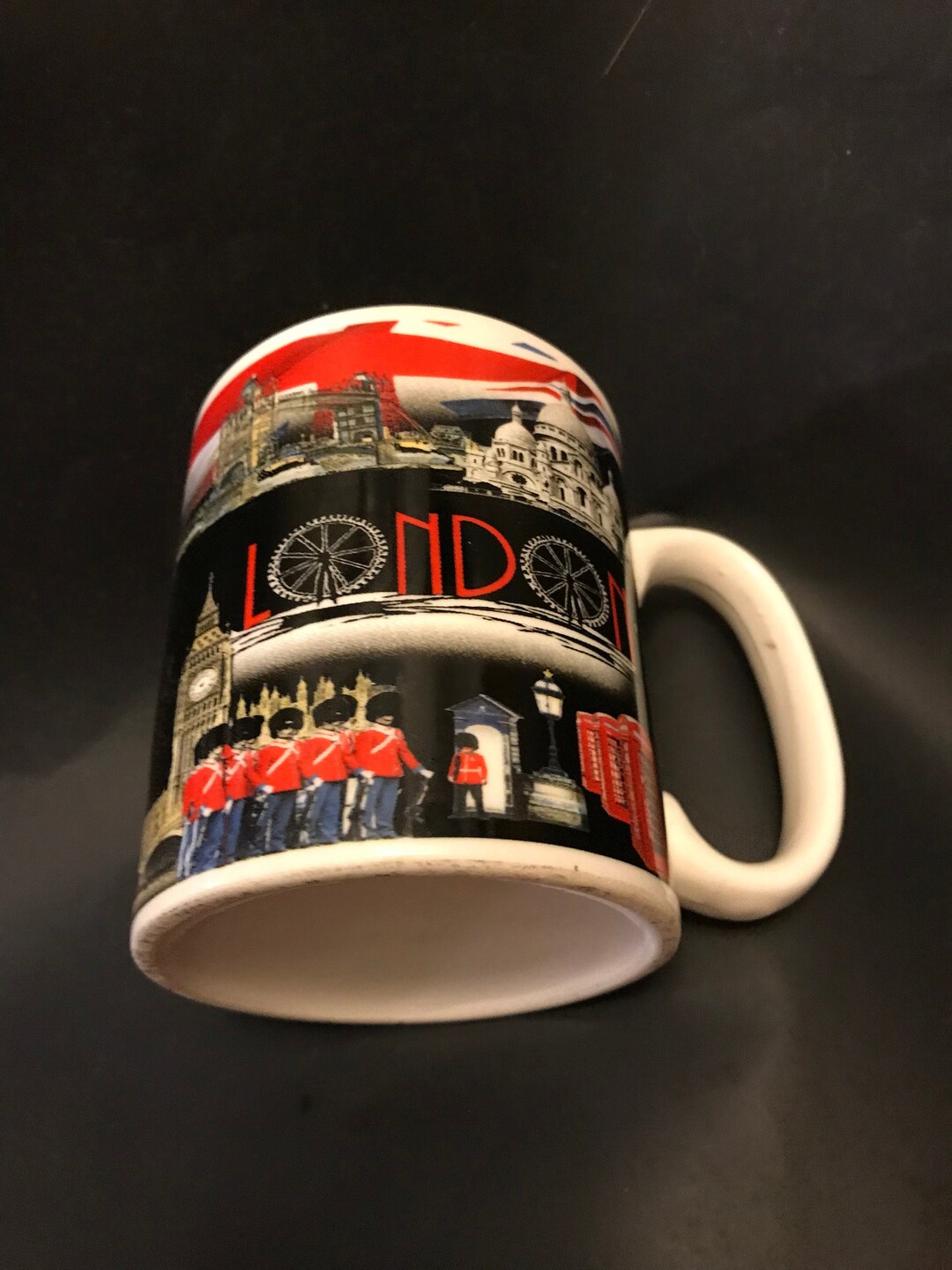Vintage London England Mug, Big Ben, Saint Paul Cathedral, Changing of ...