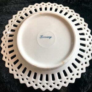 Vintage German Decorative Plate, 5.5 Inch Fancy Victorian Style Plate ...