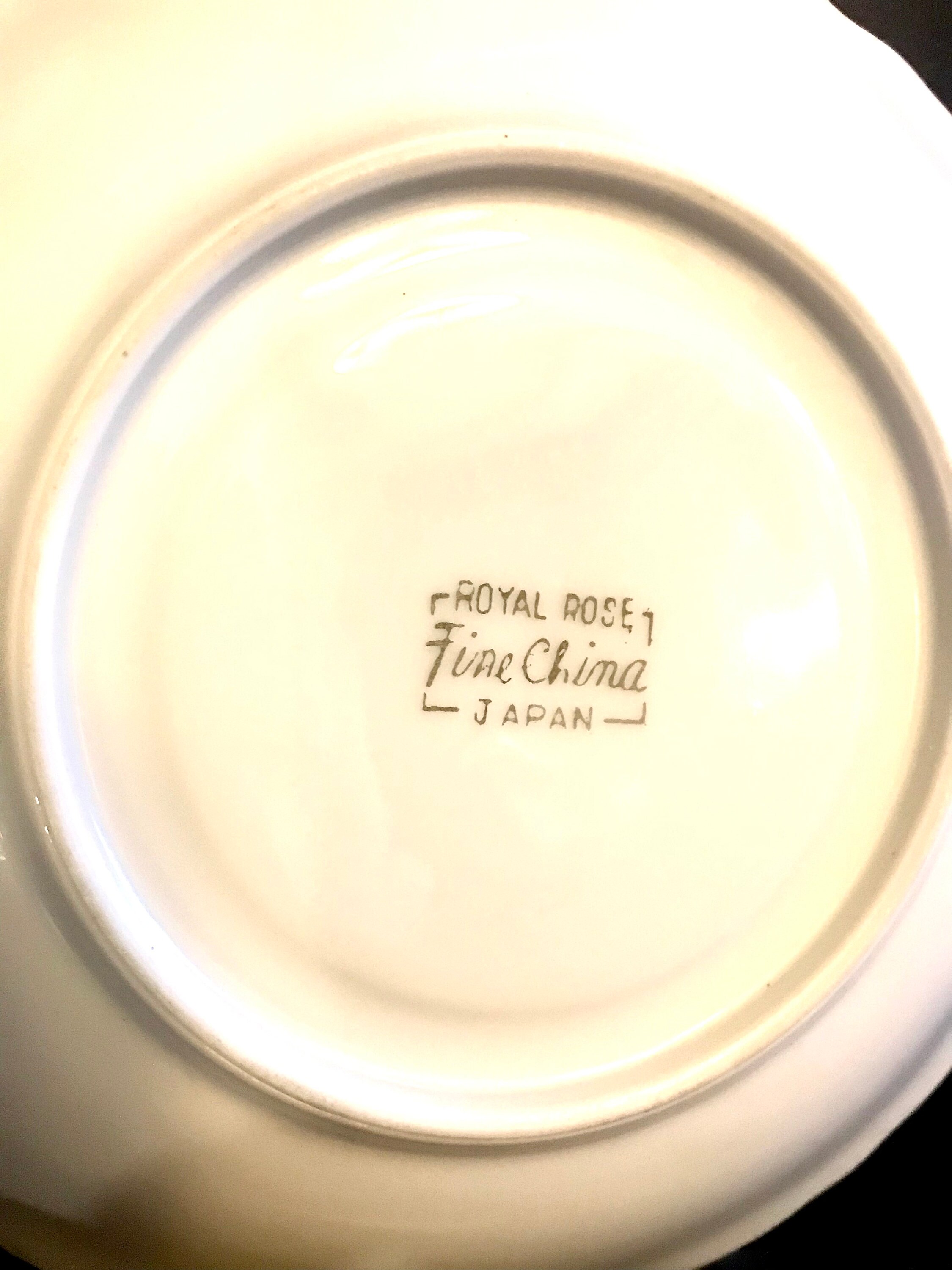 Vintage Replacement China, Royal Rose Fine China Saucer Japan, Floral ...