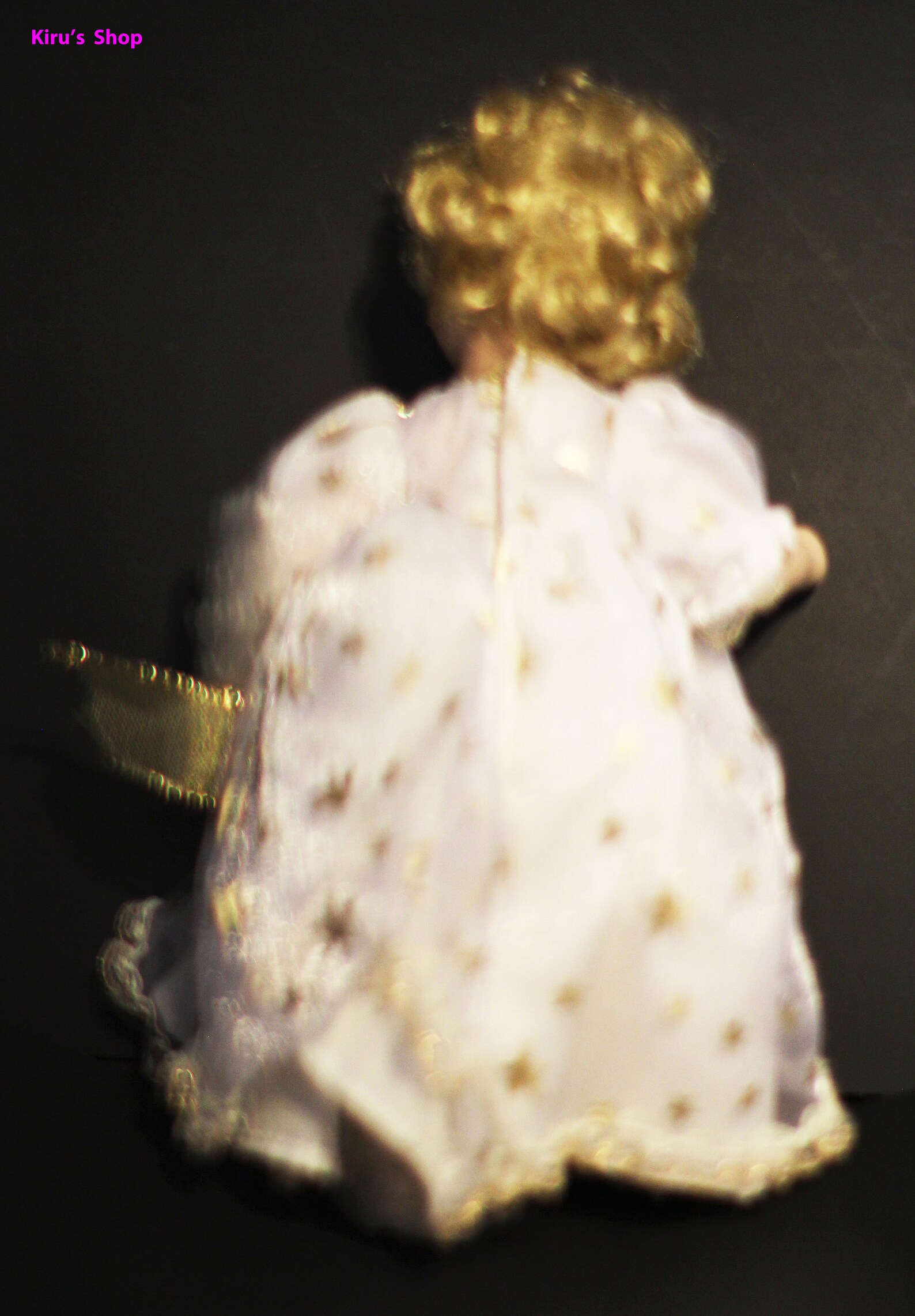 Delton 8.5" Blond Porcelain Doll in White & Gold Dress, Holiday Doll ...
