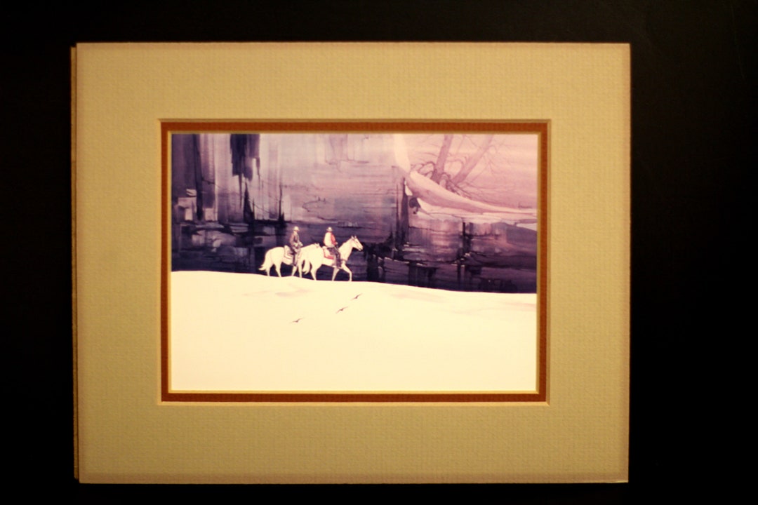 Canyon Walls With Beige Mat by Artist Michael Atkinson, Purple Shades ...