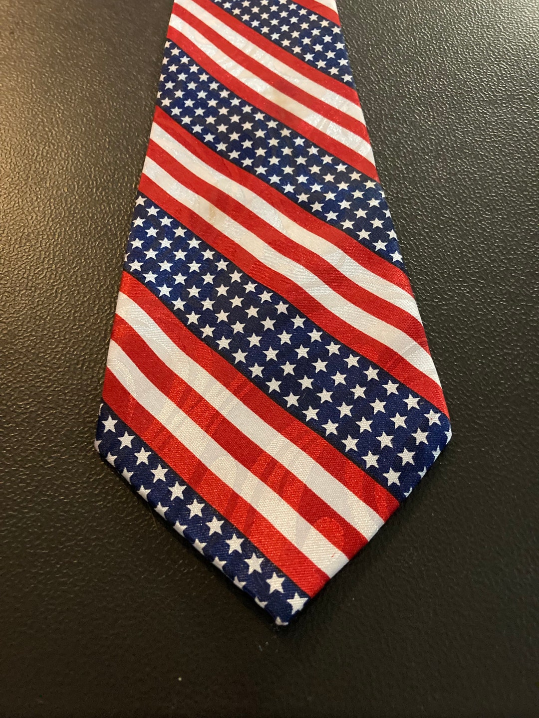 Stars & Stripes Tie, Steven Harris Hand Made Necktie, USA, America - Etsy