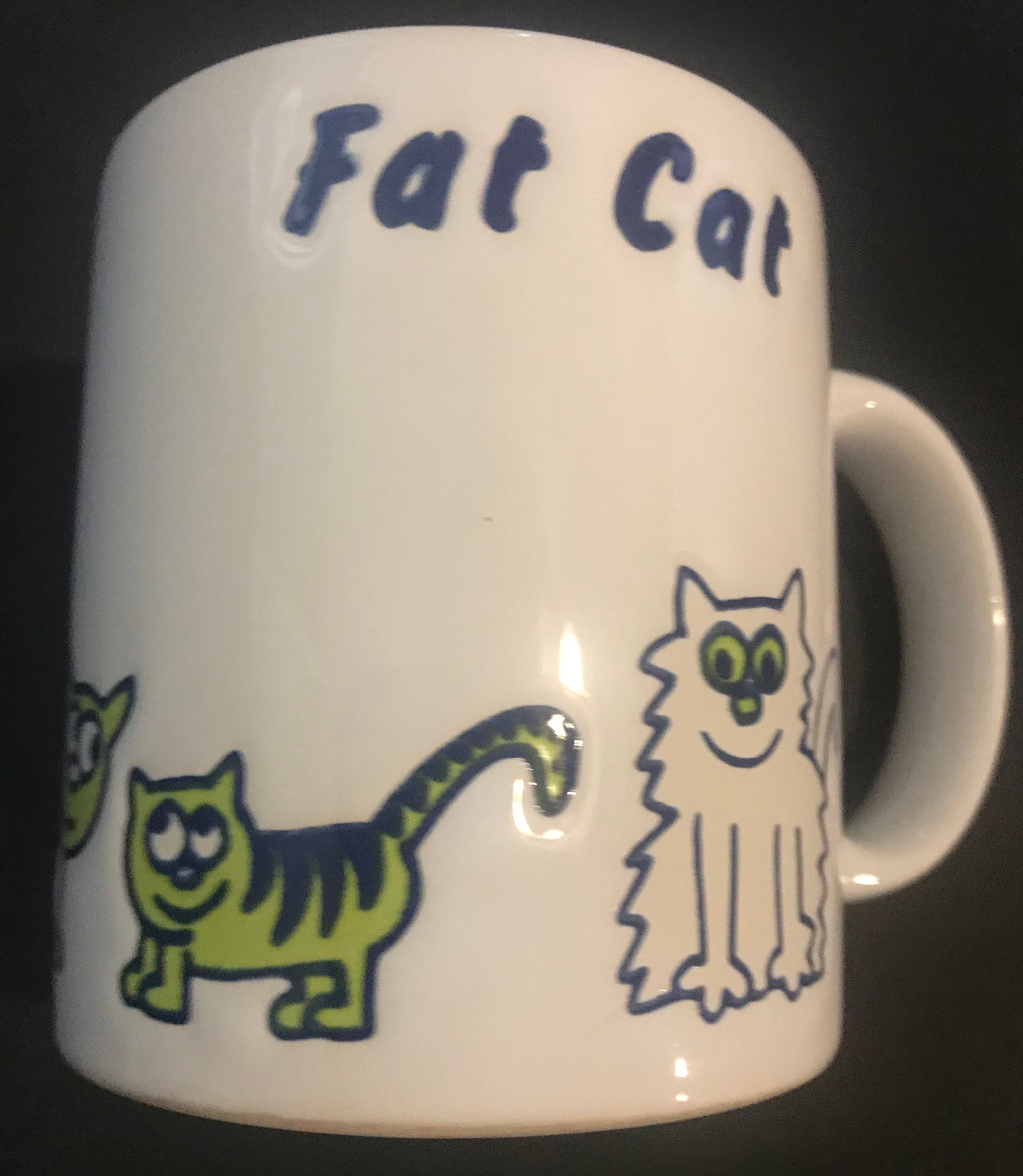 Vintage Fat Cat Mug German Waechtersbach Coffee Cup - Etsy