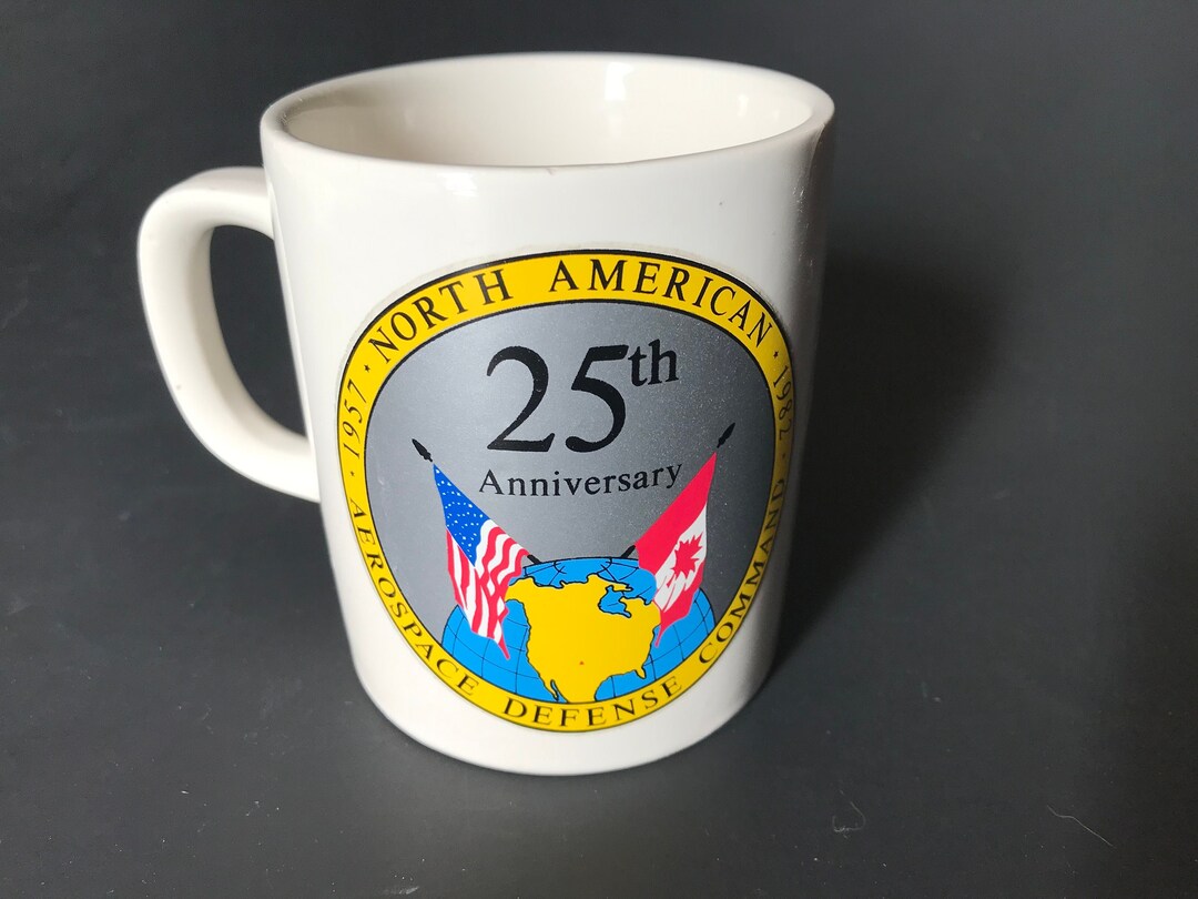 1980s, 1957- 1982 North American Aerospace Defense Command Mug, Vintage ...