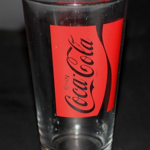 Coca-cola 16 Ounce Tumbler, Coke Pint Sized Drinking Glass, Coca-cola ...