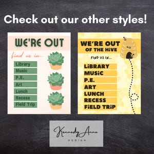 Classroom Door Sign - Where Are We? - Elementary Specialties Sign - Etsy