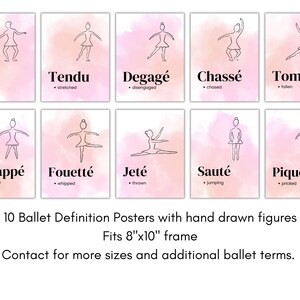 Ballet Definition Posters - With Hand Drawn Figures - Etsy