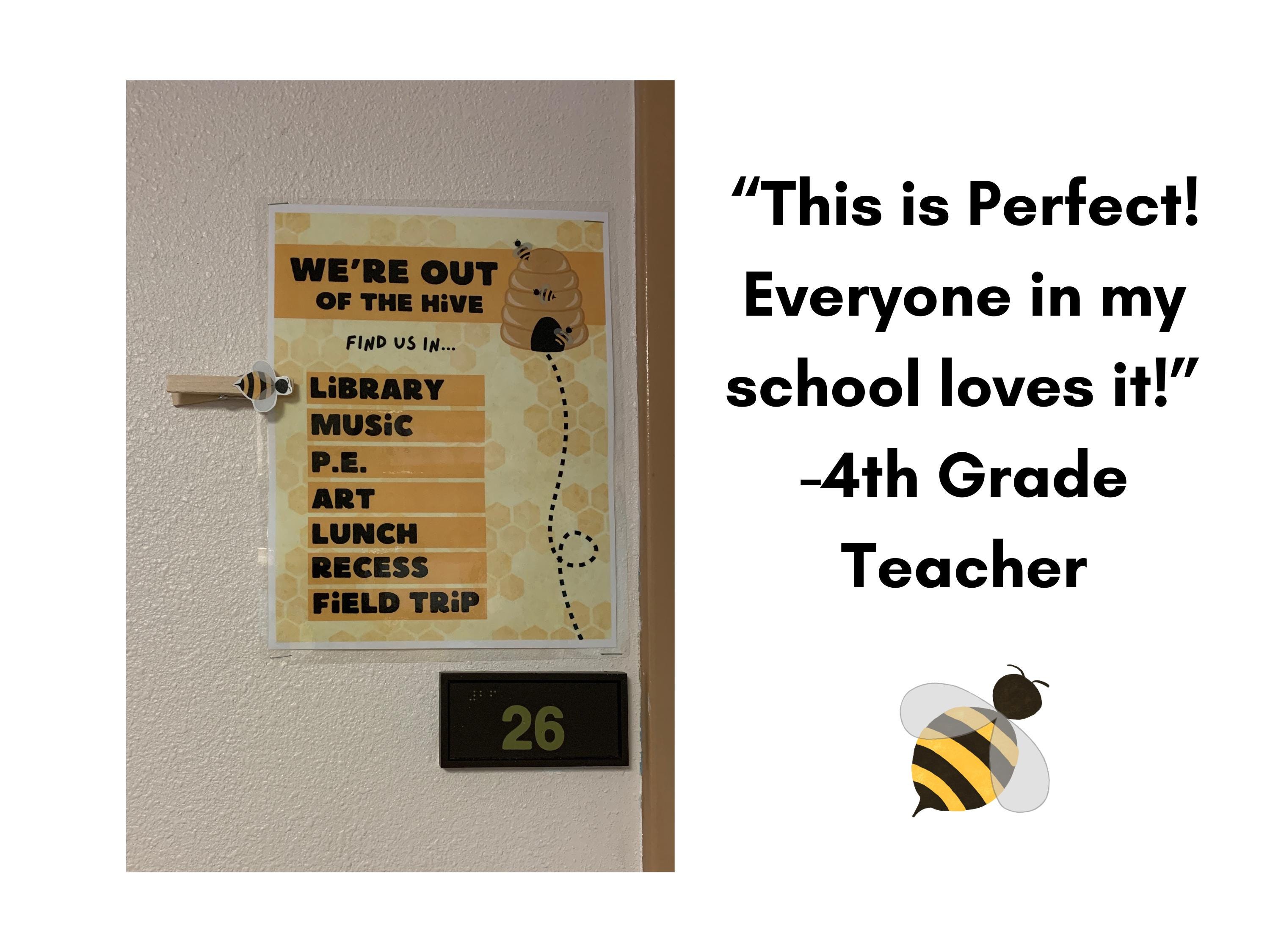 Classroom Door Sign - Where Are We At? - Elementary School Specialties ...