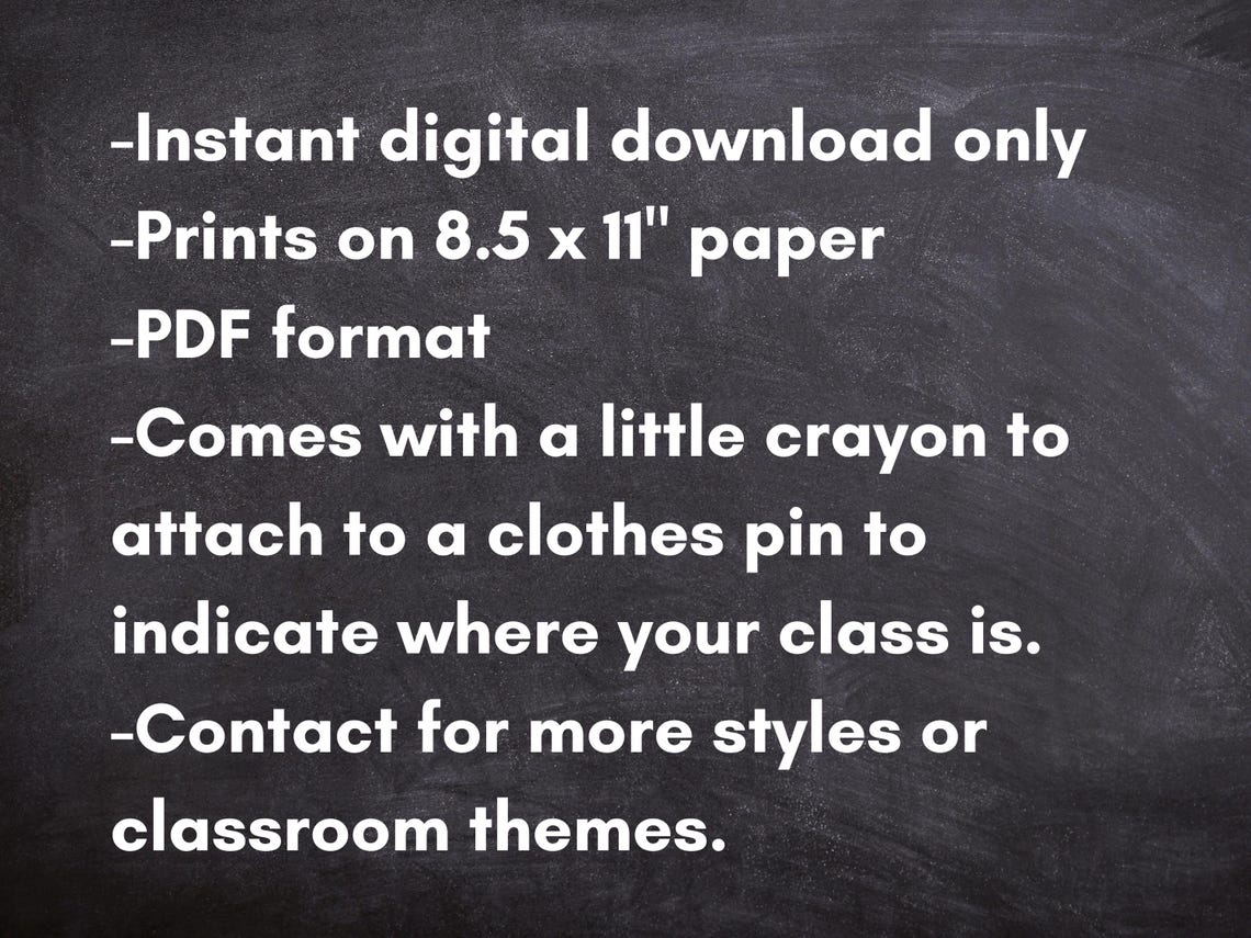 Classroom Door Sign - Where Are We? - Elementary Specialties Sign - Etsy