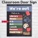 Classroom Door Sign - Where Are We? - Elementary Specialties Sign - Etsy