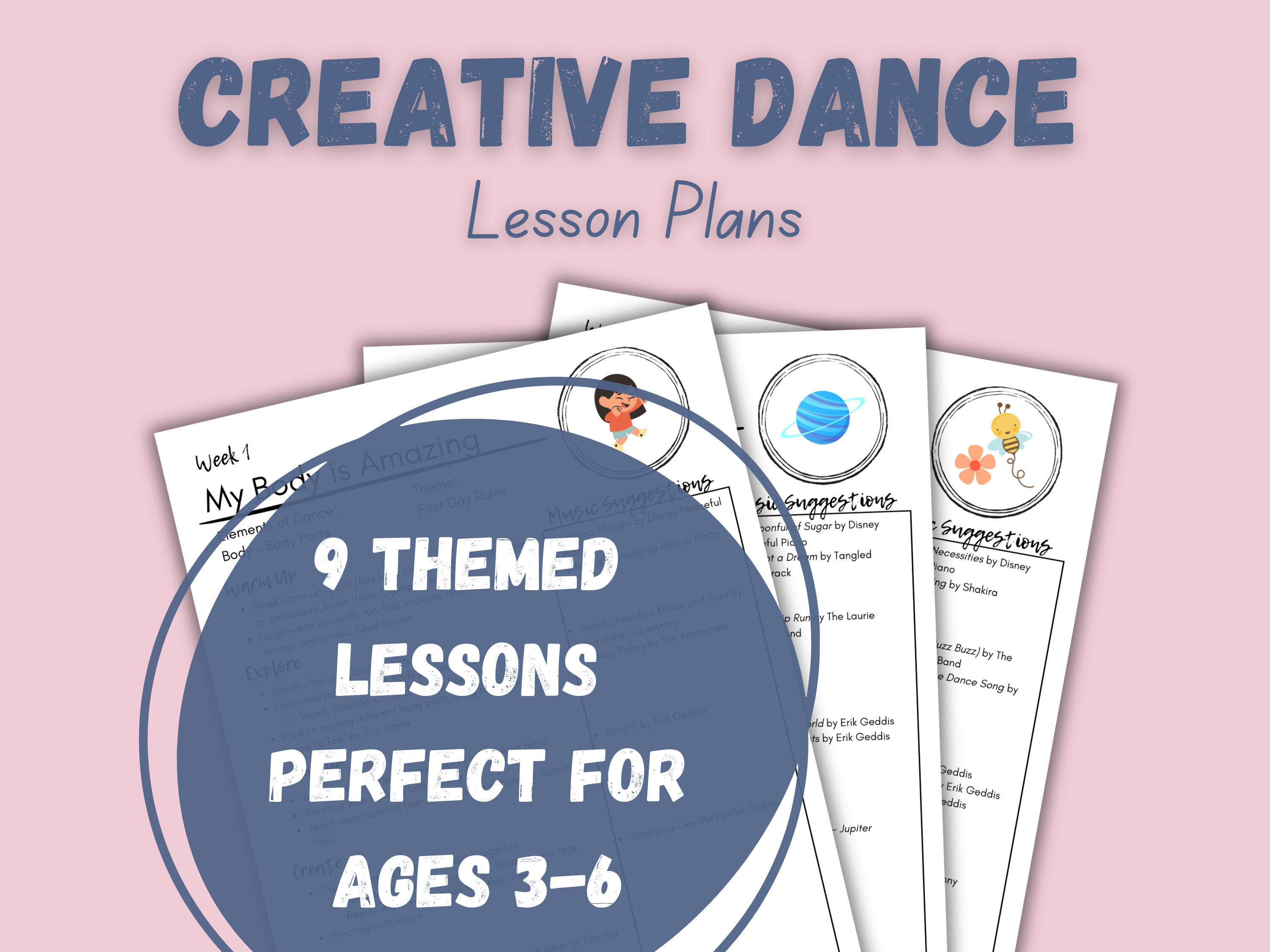 Creative Dance Lesson Plans - Etsy