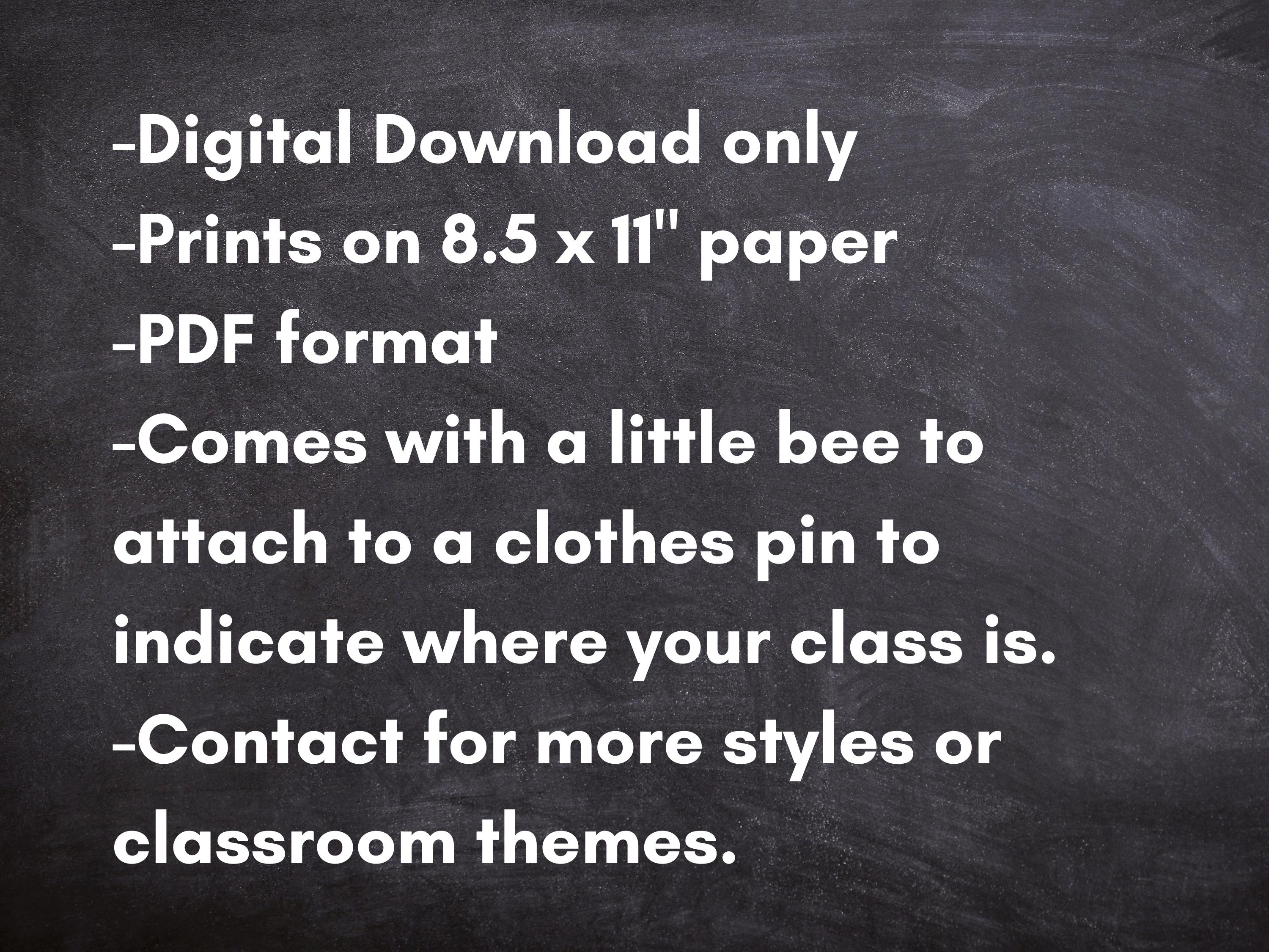 Classroom Door Sign - Where Are We At? - Elementary School Specialties ...