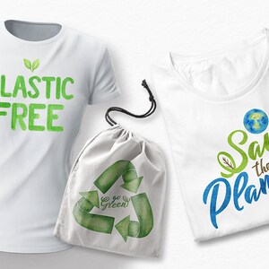 Reduce Reuse Recycle Signs Clipart. Zero Waste, Save the Earth, Eco ...