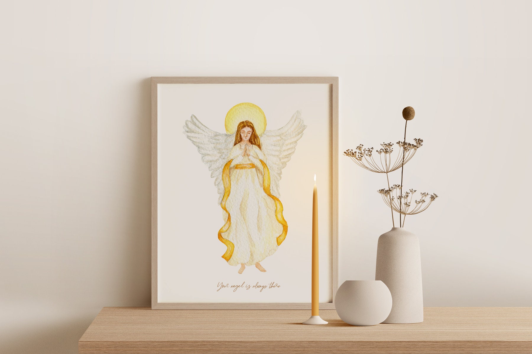Angels Christmas Watercolor Clipart, Baby Angel Christian Baptism ...