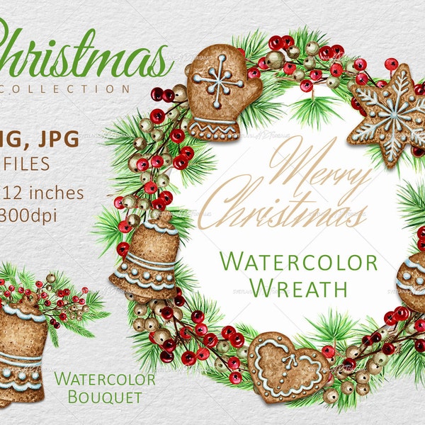 Gingerbread Wreath - Etsy