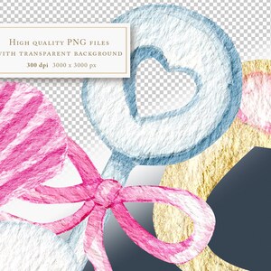 Valentines Day Watercolor Clipart Bundle Png, Love Stickers, Valentine ...