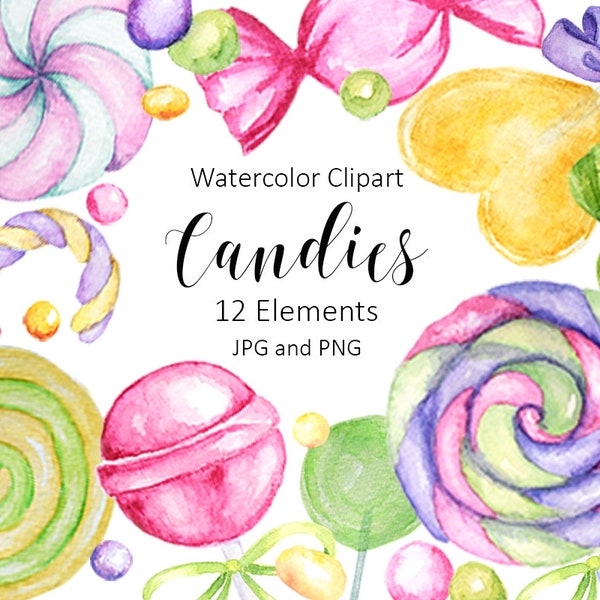 Candy Clipart - Etsy