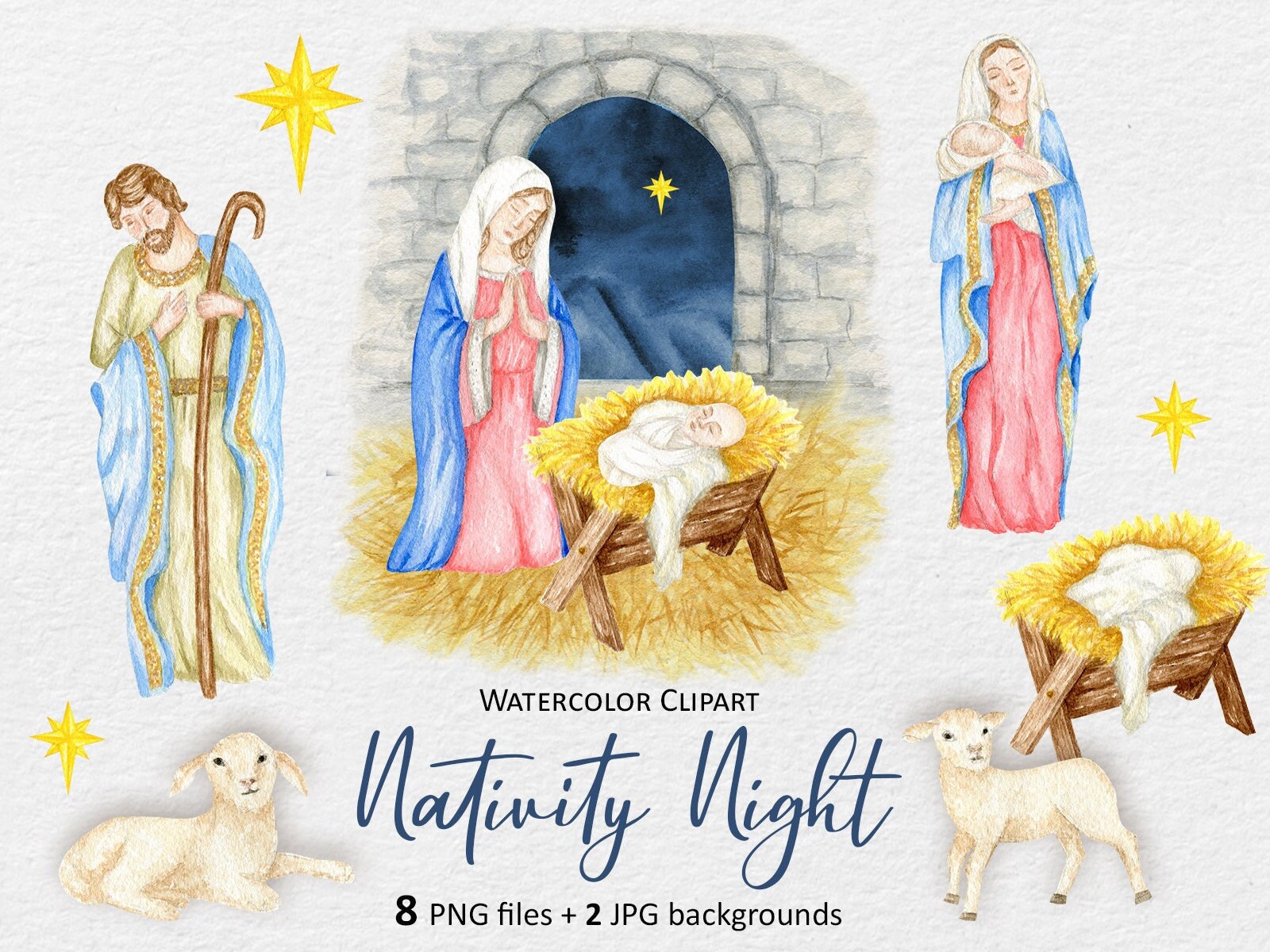 Gari Melchers Prints Nativity Clipart