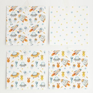 Watercolor Space Digital Paper Pack, Outer Space Seamless Pattern Files ...