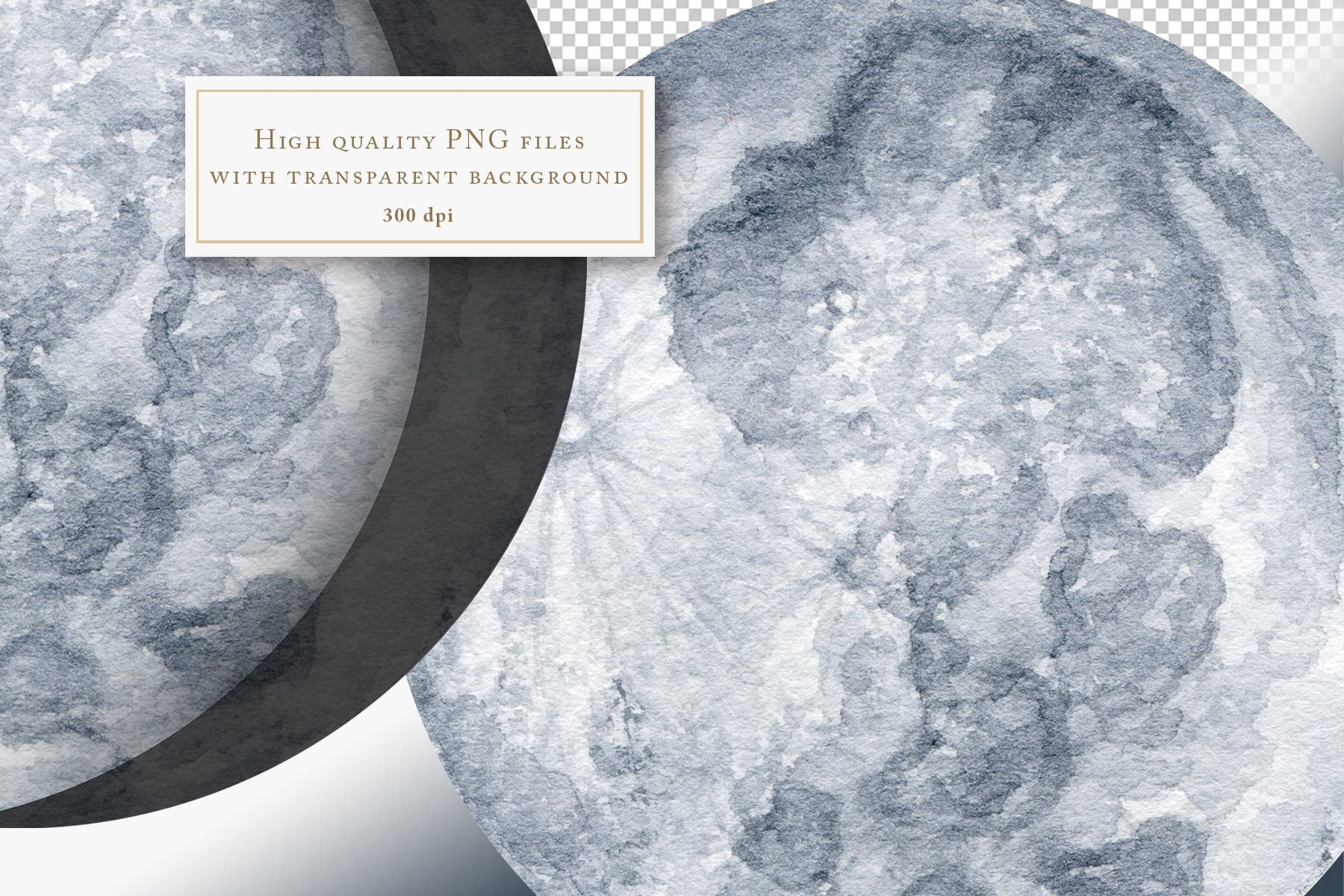 Watercolor Moon Phases Clipart, Lunar Chart Digital Download, Moon ...