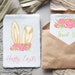 Floral Bunny Ears Easter Clipart, Watercolor Spring Rabbit Ears With ...