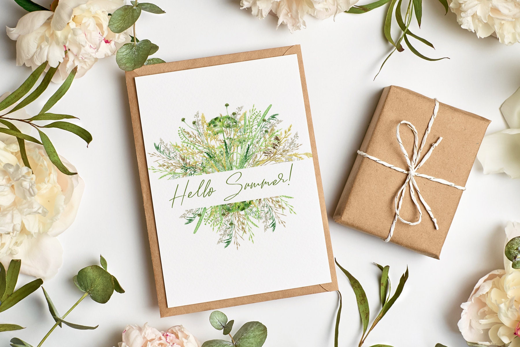 Watercolor Geenery Border PNG, Floral Frame Field Grass, Wild Herbrs ...