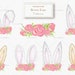 Floral Bunny Ears Easter Clipart, Watercolor Spring Rabbit Ears With ...