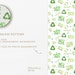Earth Friendly Digital Paper Clipart, Zero Waste Living Pattern ...