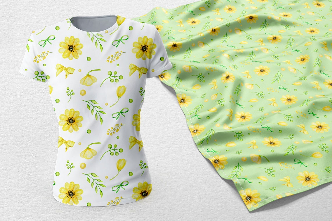 Watercolor Spring Flowers Digital Paper Pack, Floral Scrapbook ...