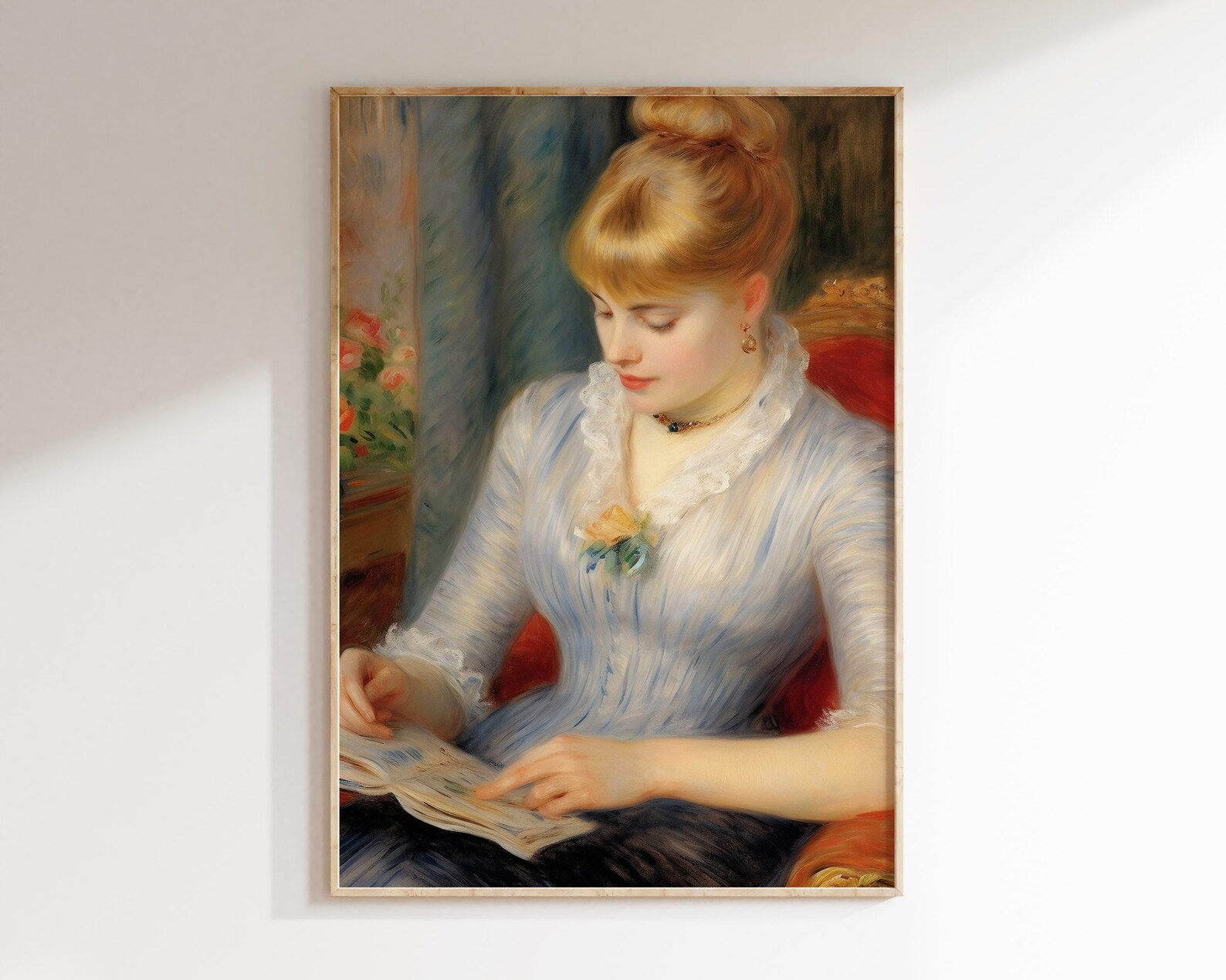 Woman Reading Vintage Prints, Reading Books Poster, Cottagecore Decor ...