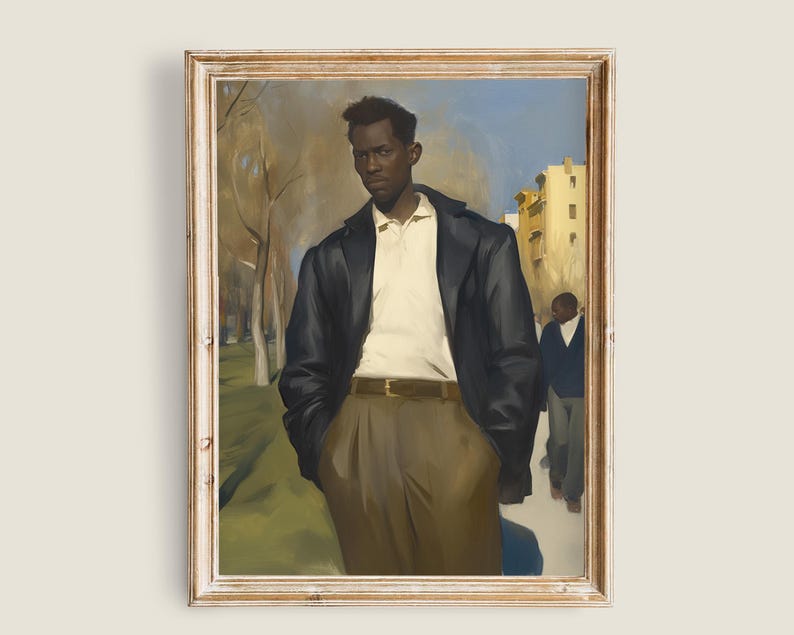 Black People Wall Art, Printable Vintage Art, Man Portrait Decor ...