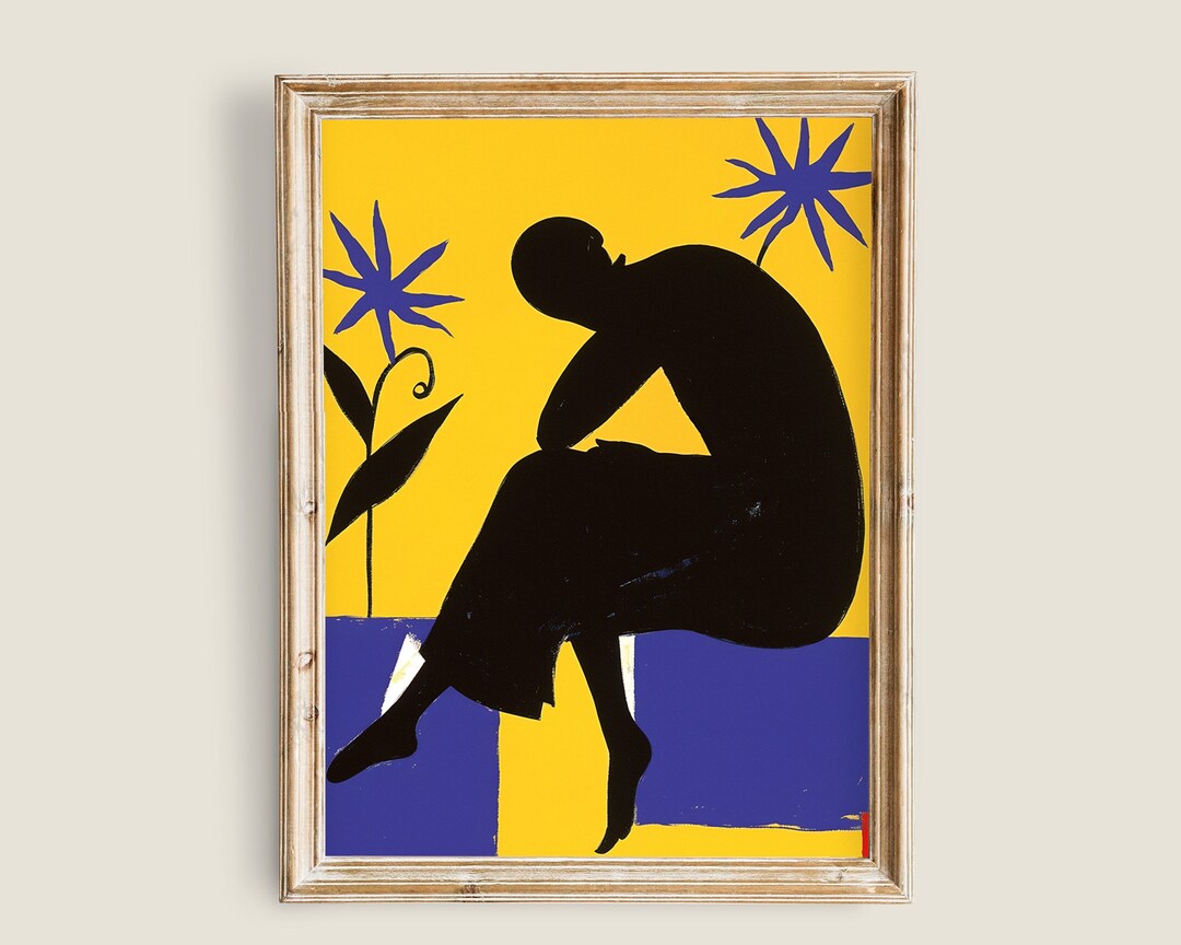 Abstract Woman Matisse, Expressionist Art, Mid-century Decor, PRINTABLE ...