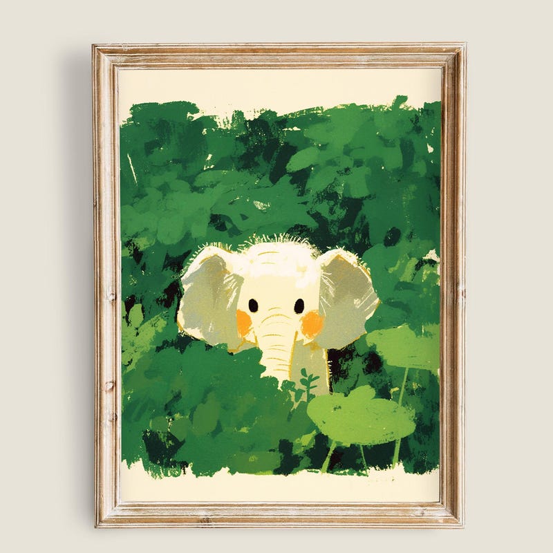 Elephant Painting - Etsy