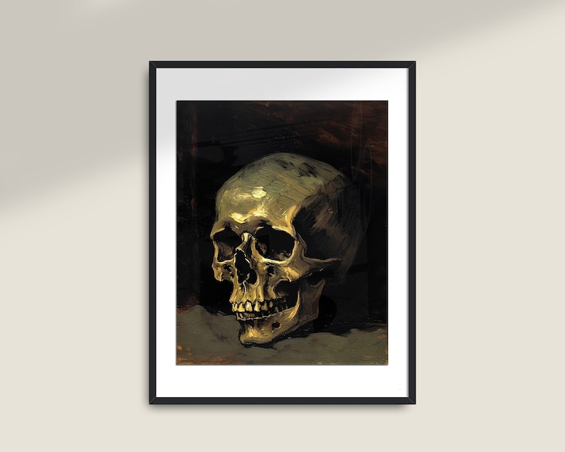 Moody Victorian Skull Still Life Art,dark Academia Prints, Antique ...