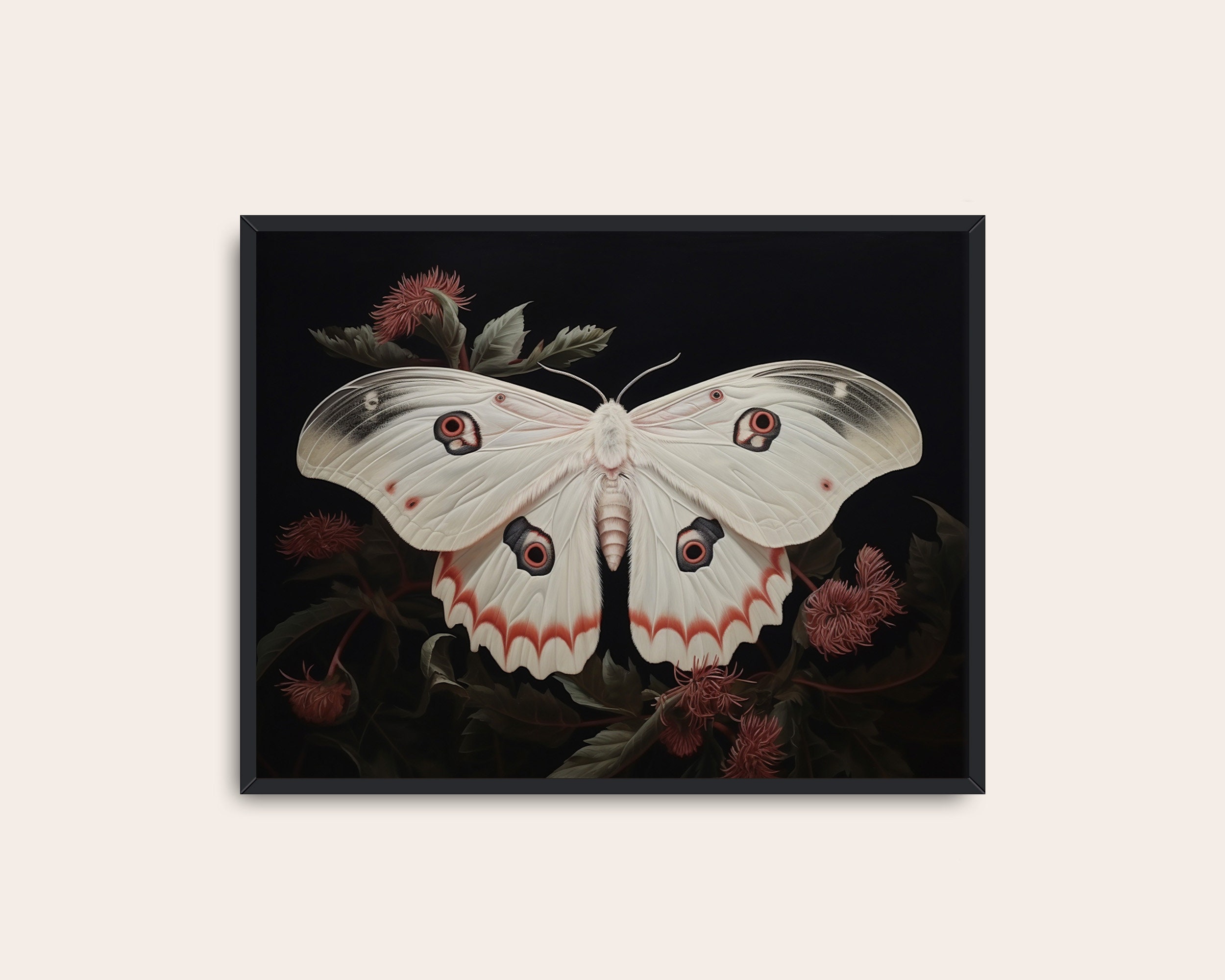 White Moth Victorian Art, Butterfly Art, Vintage PRINTABLE Wall Art ...