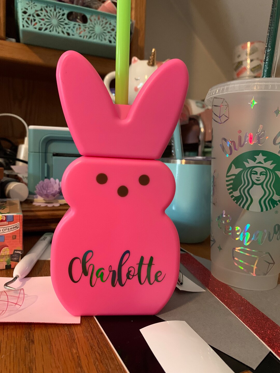 Peep Kids Tumbler Bunny Tumbler Personalized Easter Gifts for Children ...