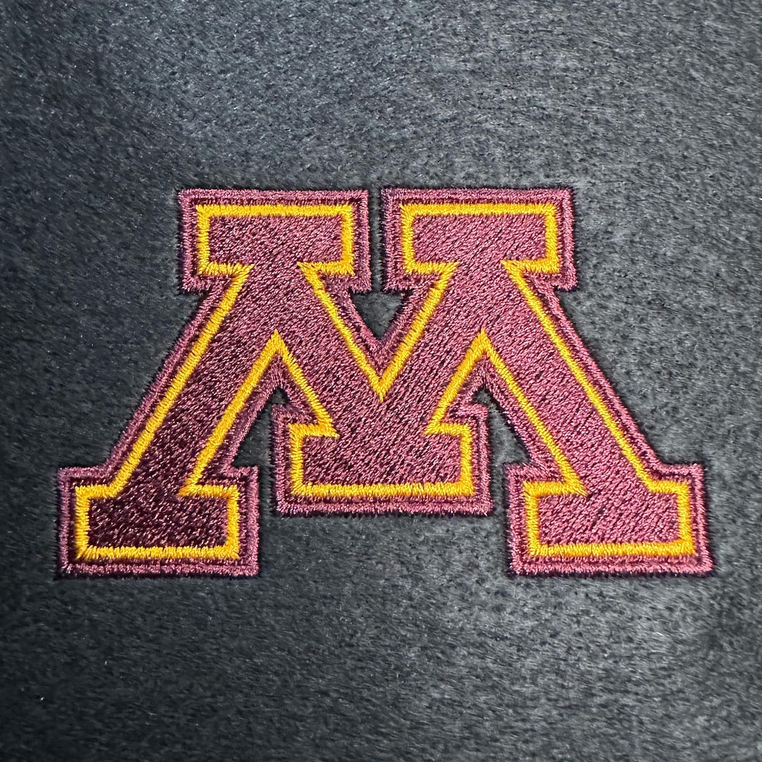 Minnesota Block "m" Embroidery Design – 3 Sizes – Instant Download ...