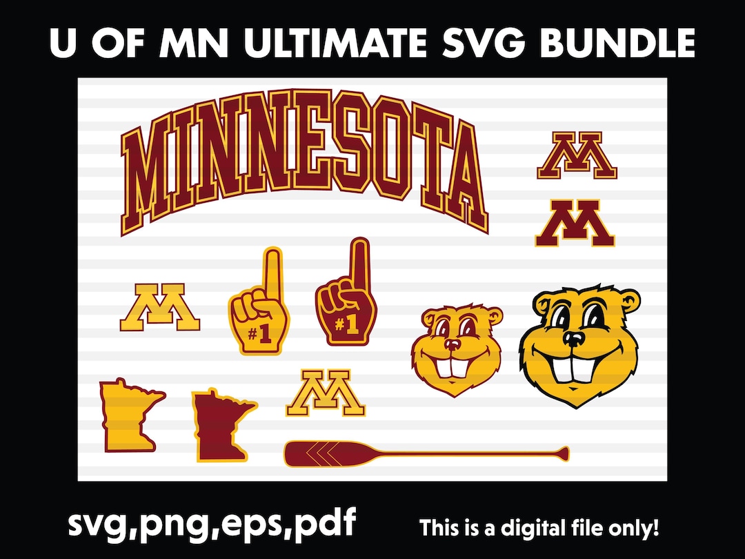 University of Minnesota Ultimate SVG Bundle - Etsy