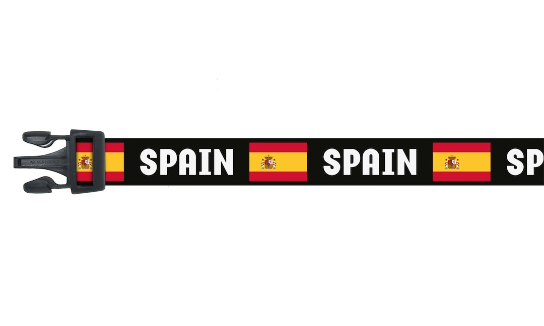 Spanish Dog Collar | Spain Flag + Country Name | Pride Events | Quick ...