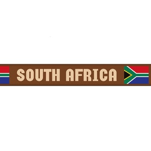 South African Dog Collar | South Africa Flag + Country Name | Pride ...