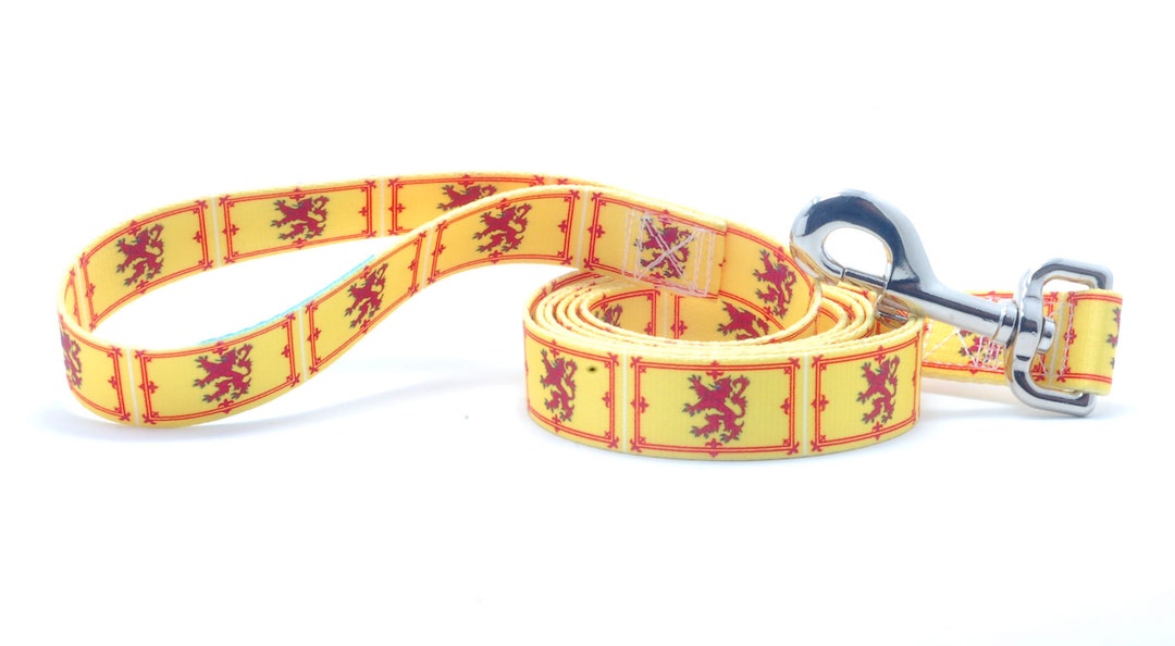 Dog Leash | Lead | Royal Banner of Scotland Flag | Lion Rampant Colors ...
