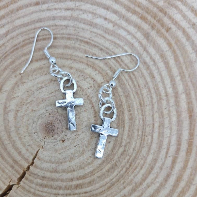 Cross Earrings - Etsy