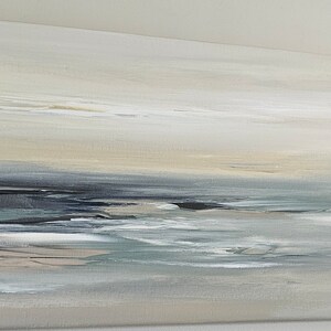 Earthy Abstract Seascape Wall Art -abstract Landscape Painting ...