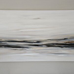 Extra Large Earthy Minimalist Wall Art 30 X 48 Inch Original Neutral ...