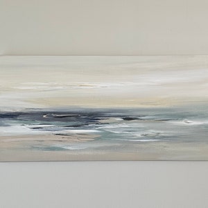 Earthy Abstract Seascape Wall Art -abstract Landscape Painting ...
