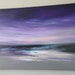 Purple Seascape Painting: Large Abstract Storm Cloud Ocean Art (30x48 ...