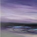 Purple Seascape Painting: Large Abstract Storm Cloud Ocean Art (30x48 ...