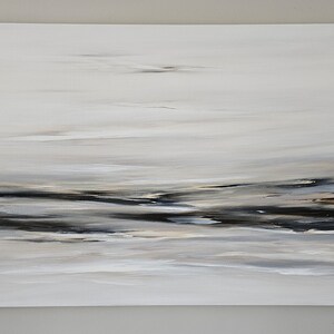 Extra Large Earthy Minimalist Wall Art 30 X 48 Inch Original Neutral ...