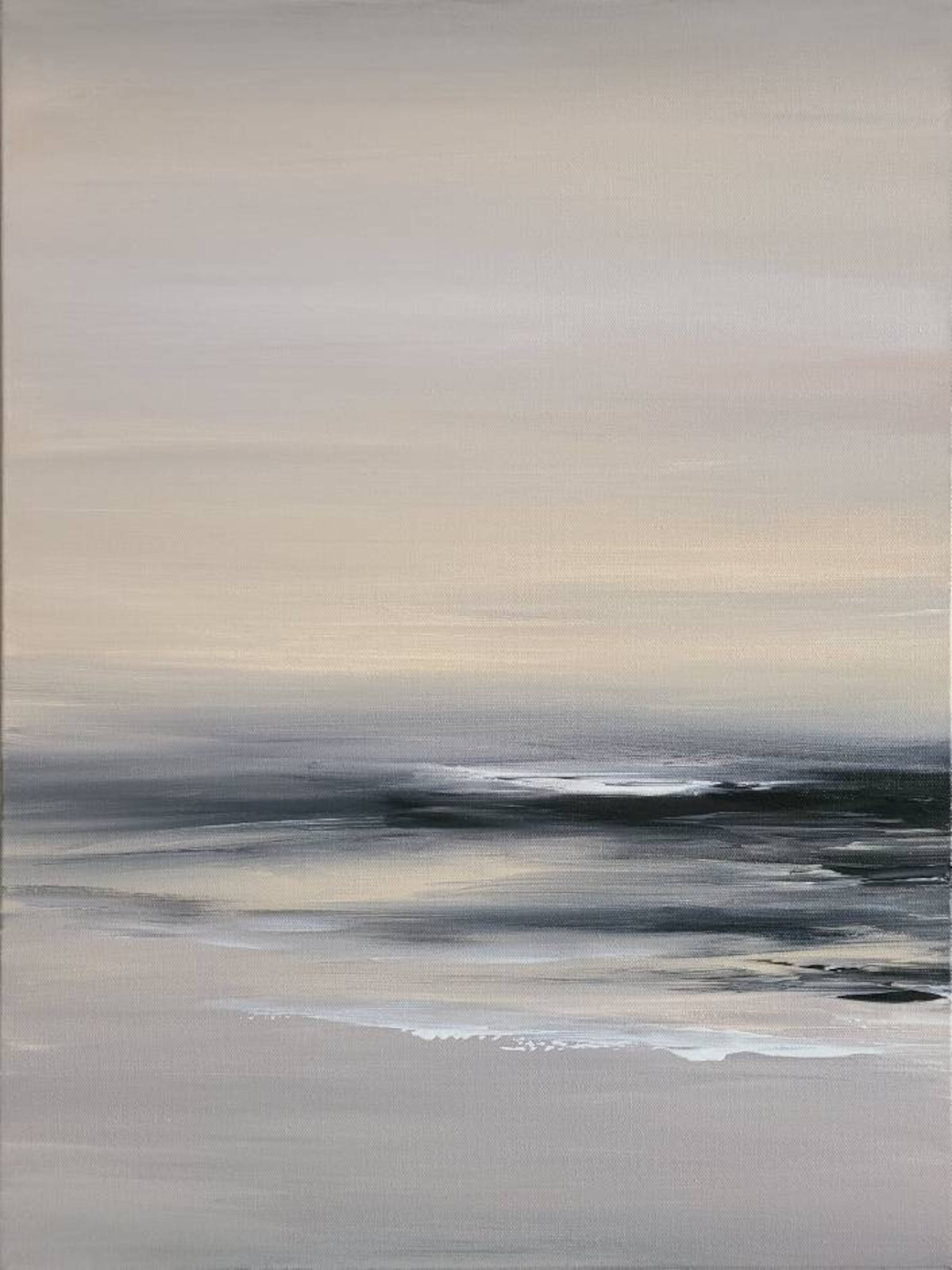 Landscape Wall Art - Original Large Art - Set of 4 Paintings- 23.5 X 73 ...