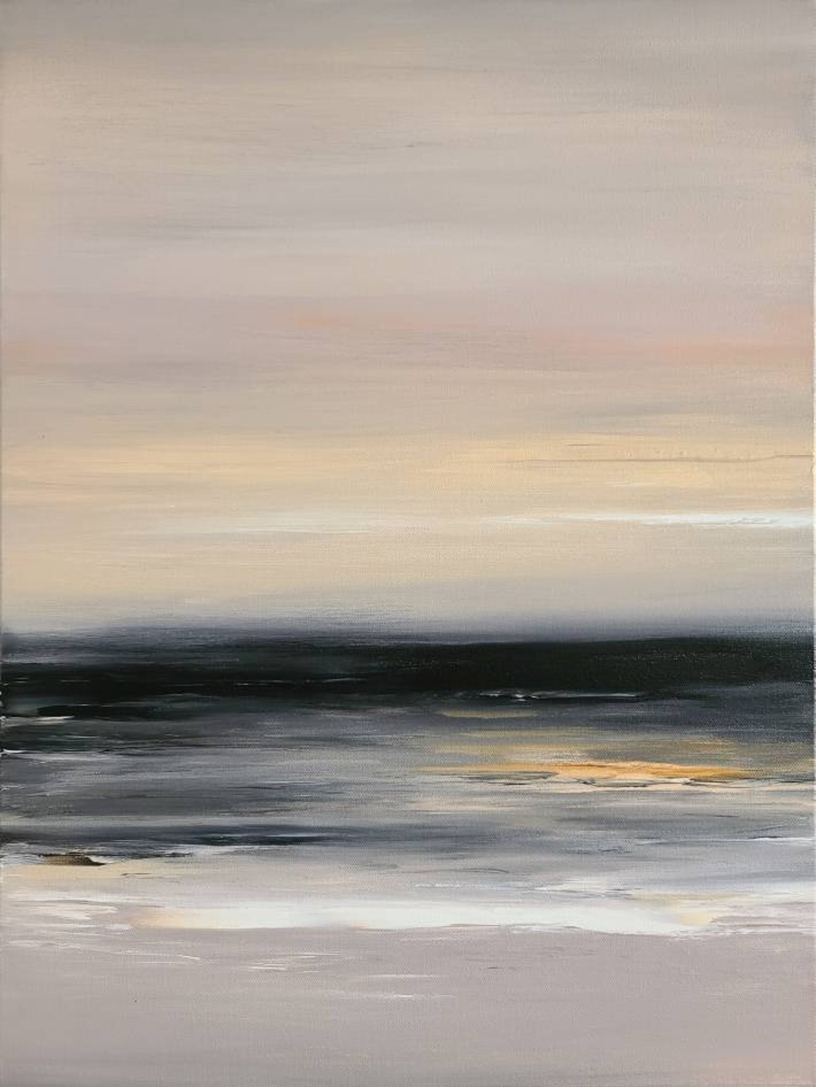Landscape Wall Art - Original Large Art - Set of 4 Paintings- 23.5 X 73 ...